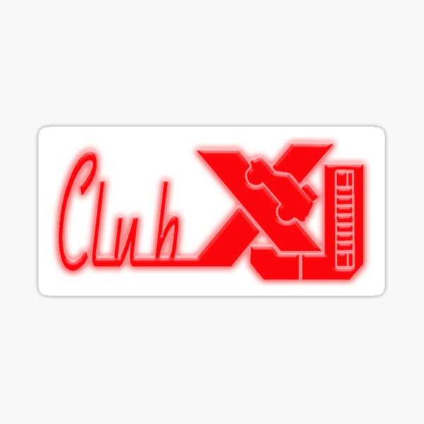 "Jeep CLUB XJ neon red" Sticker for Sale by thatstickerguy | Redbubble