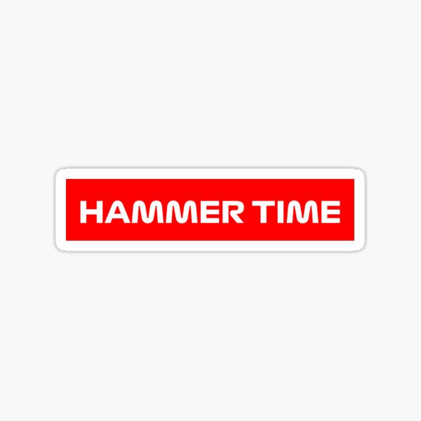 "Hammer Time - Lewis Hamilton" Sticker by andreanastasio | Redbubble