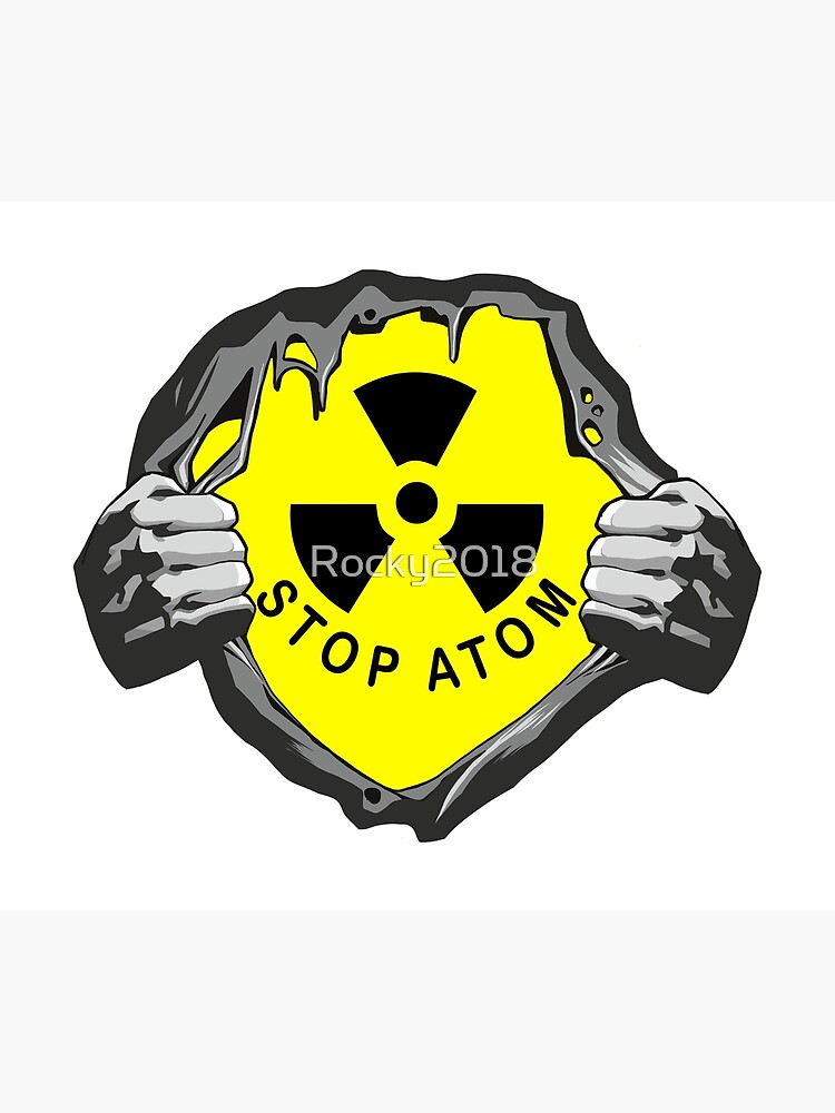 "Stop Atom / Gift Atomic Energy Atomic Exit" Poster by Rocky2018 ...