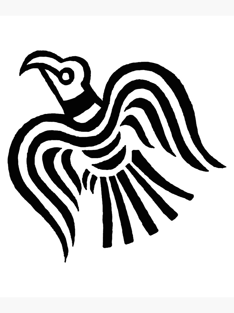"Wikinger Banner Rabe Symbol" Poster von CroyleC | Redbubble