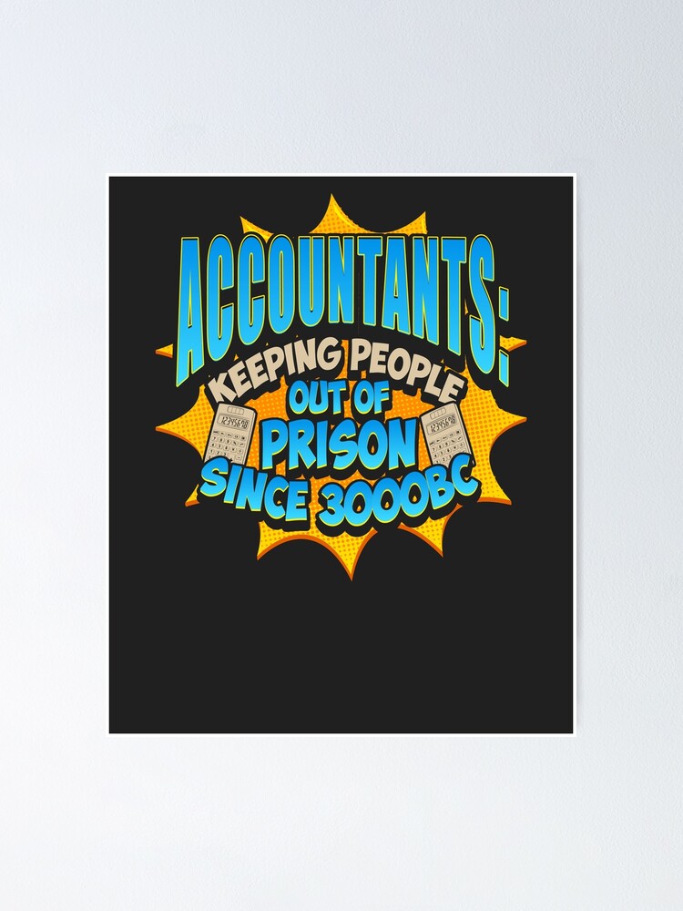 "Funny Accountant jokes, humor, puns" Poster by fermo | Redbubble