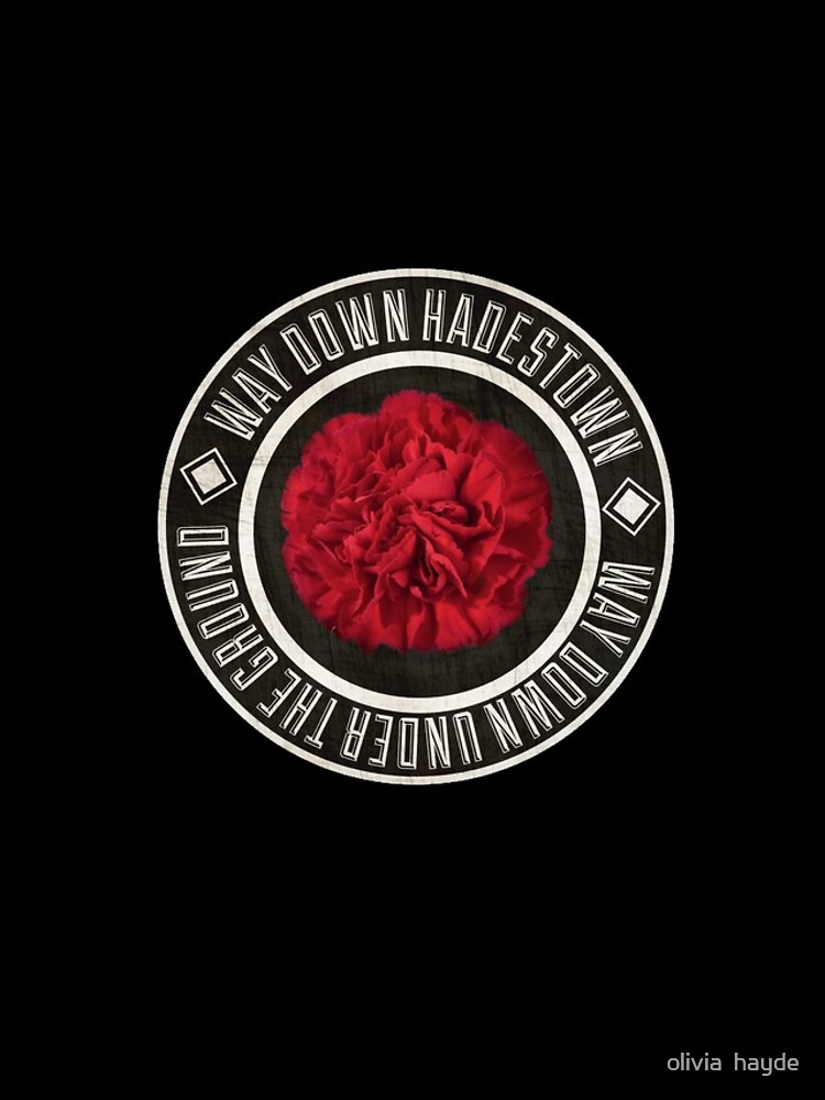 "hadestown carnation fan edit logo" iPhone Case for Sale by oliviah76 ...