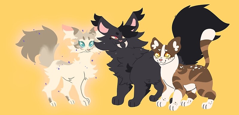 "In The Middle (Feathertail, Nightcloud, and Leafpool)" by froglot ...