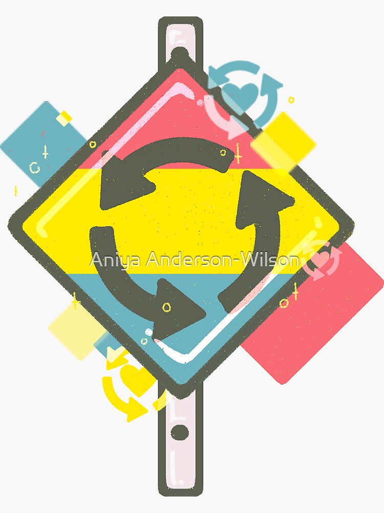"Pan All the way Around Signs" Sticker for Sale by Minkipanda | Redbubble