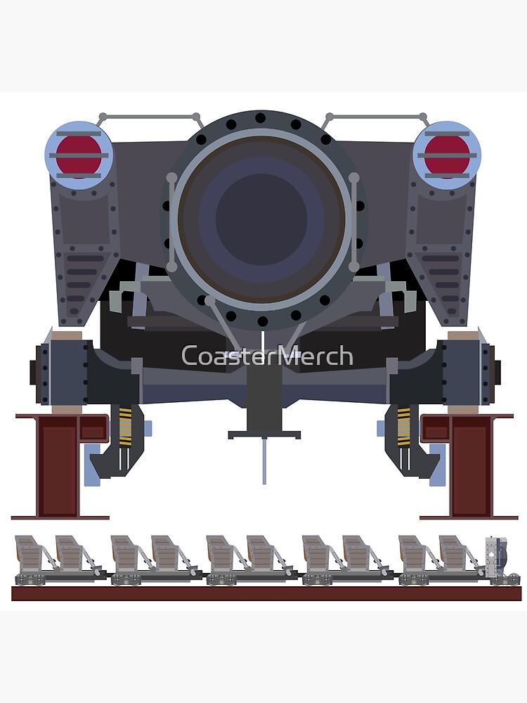 "Steel Vengeance Rollercoaster Train" Art Print by CoasterMerch | Redbubble