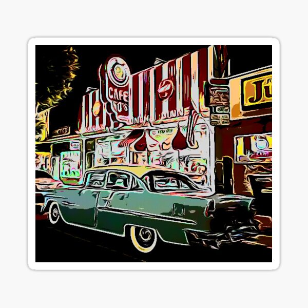 "Classic Chevy Sticker" Sticker for Sale by holidays4you | Redbubble
