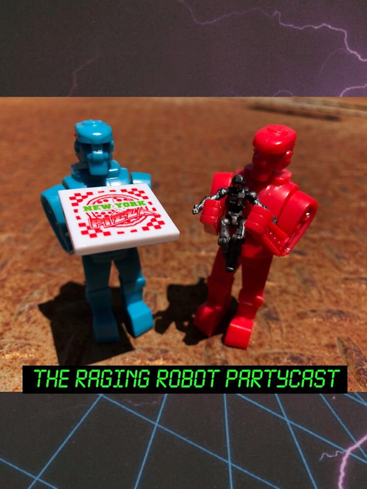 "Raging Robot Partycast logo " Sticker by r-r-partycast | Redbubble