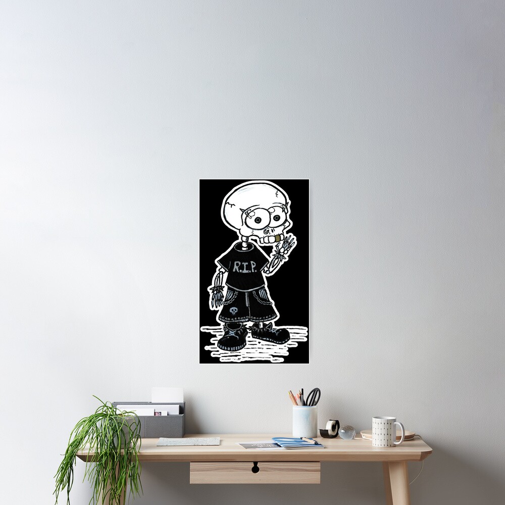"Boom Skeleton Dude" Poster for Sale by Rayzilla79 | Redbubble