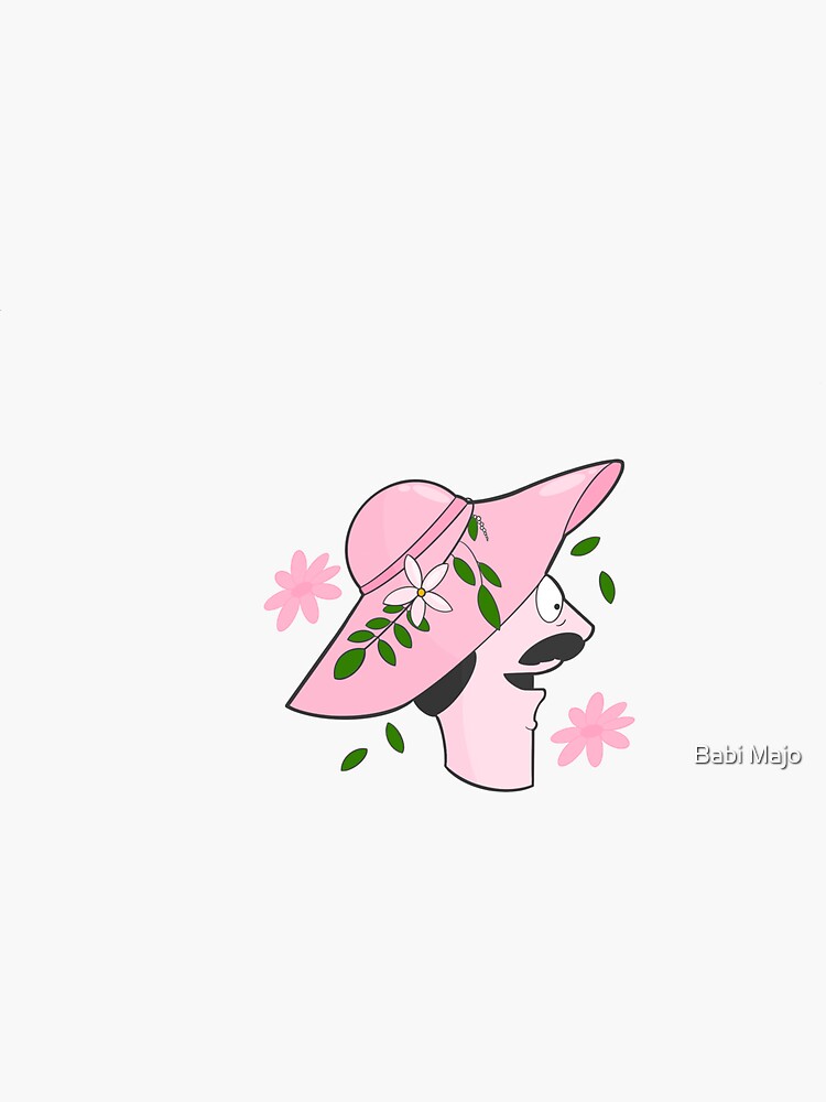 "Flower Bob" Sticker for Sale by Babi Majo | Redbubble