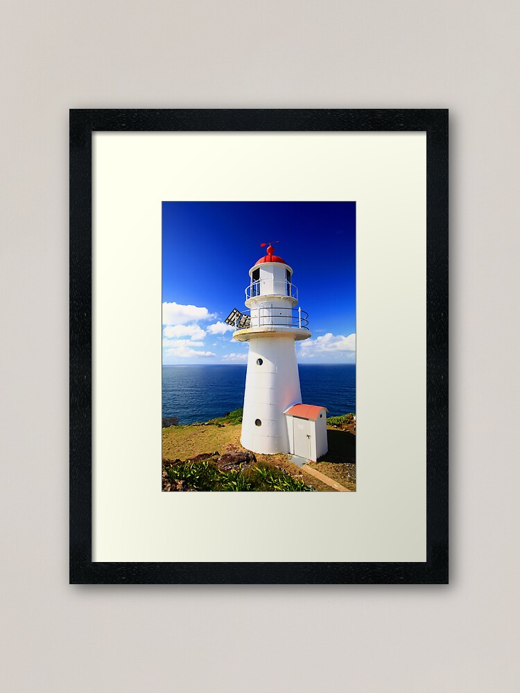 "Double Island Point Lighthouse " Framed Art Print for Sale by SRB1 ...