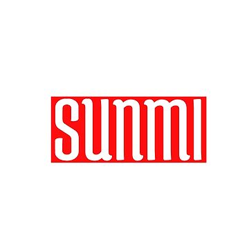 "RED LOGO SUNMI" Sticker by PepGuardi | Redbubble