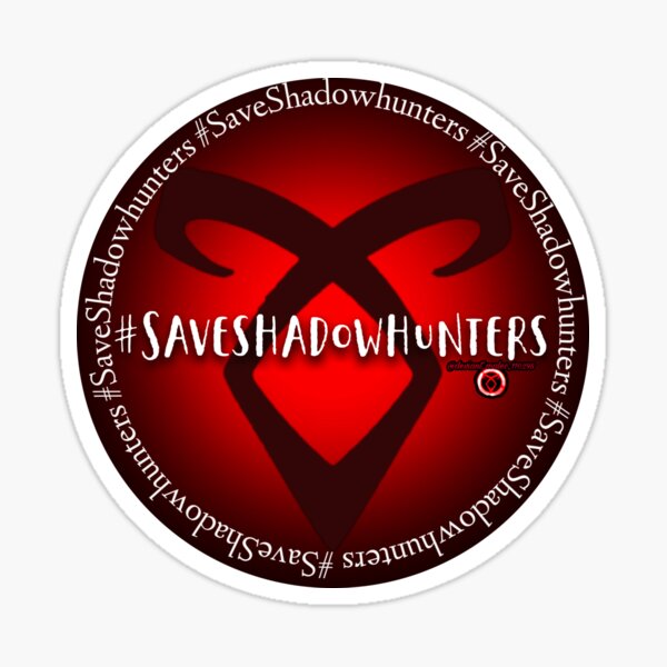 "Red Save Shadowhunters Button " Sticker for Sale by DeviantMalec ...