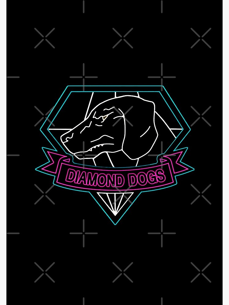 "-GAMING- Diamond Dogs Neon Clan Logo" Spiral Notebook by ShimadaSan ...