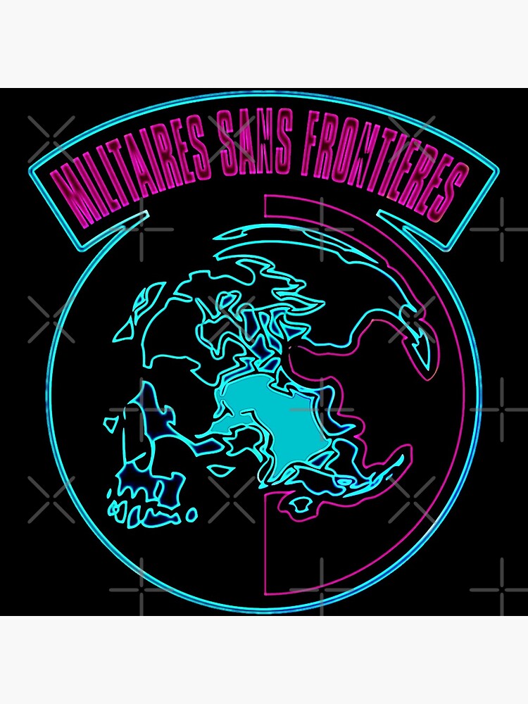 "-GAMING- Military Without Borders Neon Clan Logo" Art Print for Sale ...