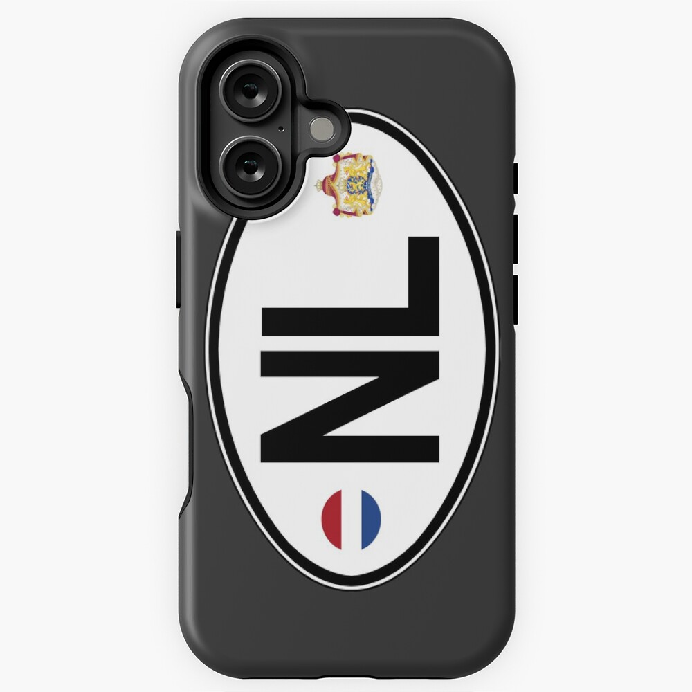 "Netherlands Oval Country Code Decal" Sticker for Sale by rogue-design ...