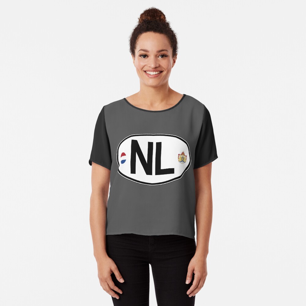 "Netherlands Oval Country Code Decal" Sticker for Sale by rogue-design ...