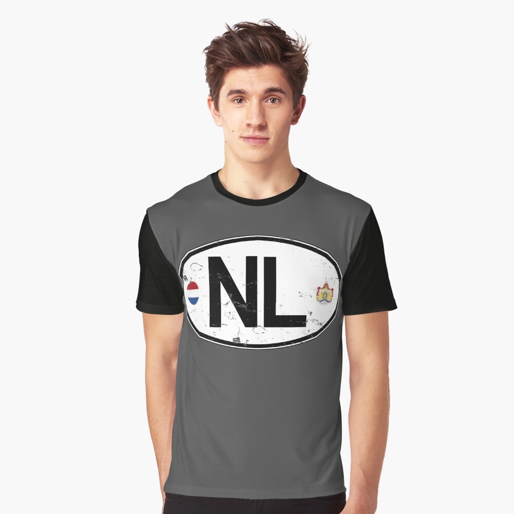 "Netherlands Oval Country Code Decal" Sticker for Sale by rogue-design ...