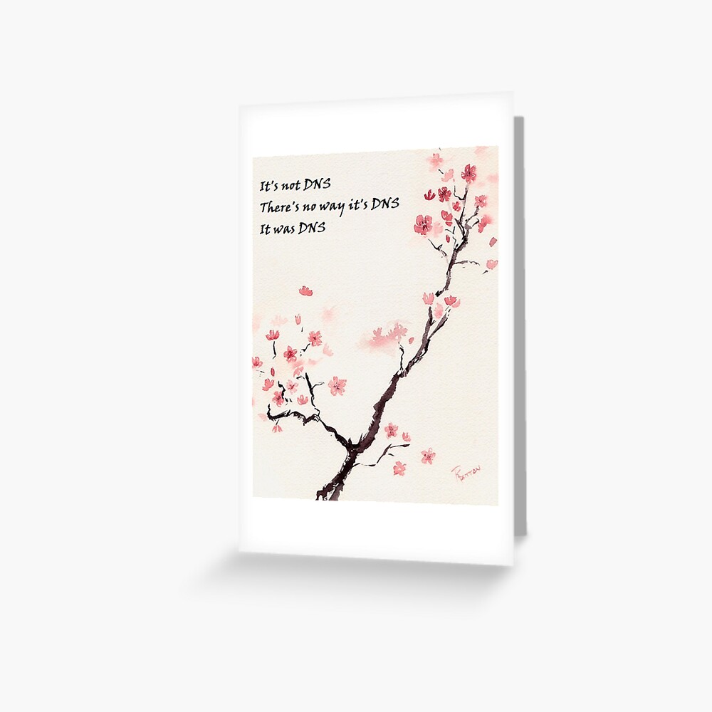 "It's not DNS" Canvas Print for Sale by classictwist | Redbubble