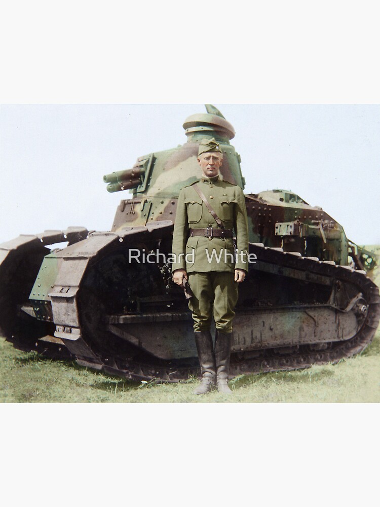 "George S. Patton in World War I" Sticker for Sale by rwhitecolor ...