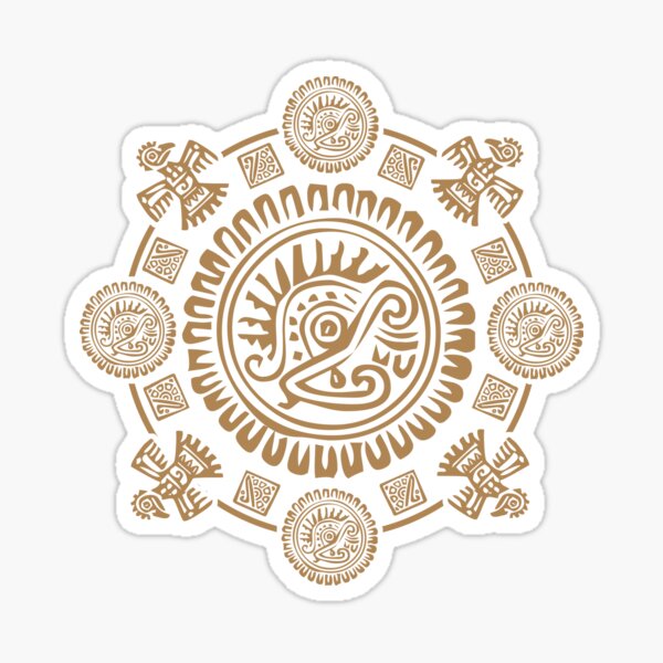 "Aztecs, Incas, Mayans" Sticker by Vectorbrusher | Redbubble