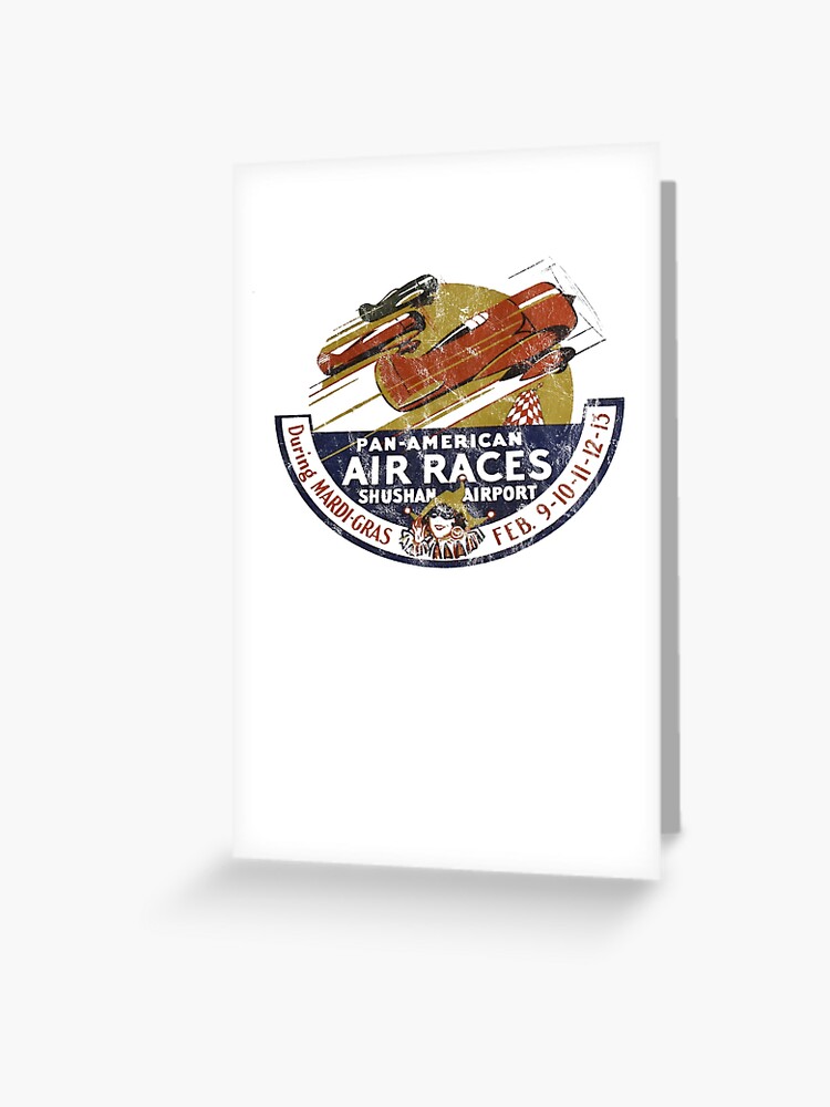 "Pan-American Air Races 1934 Air Racing Series Vintage" Greeting Card ...
