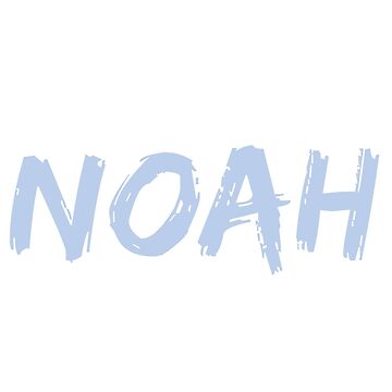 "Noah First Name Personalized Blue Grey" Sticker for Sale by ...