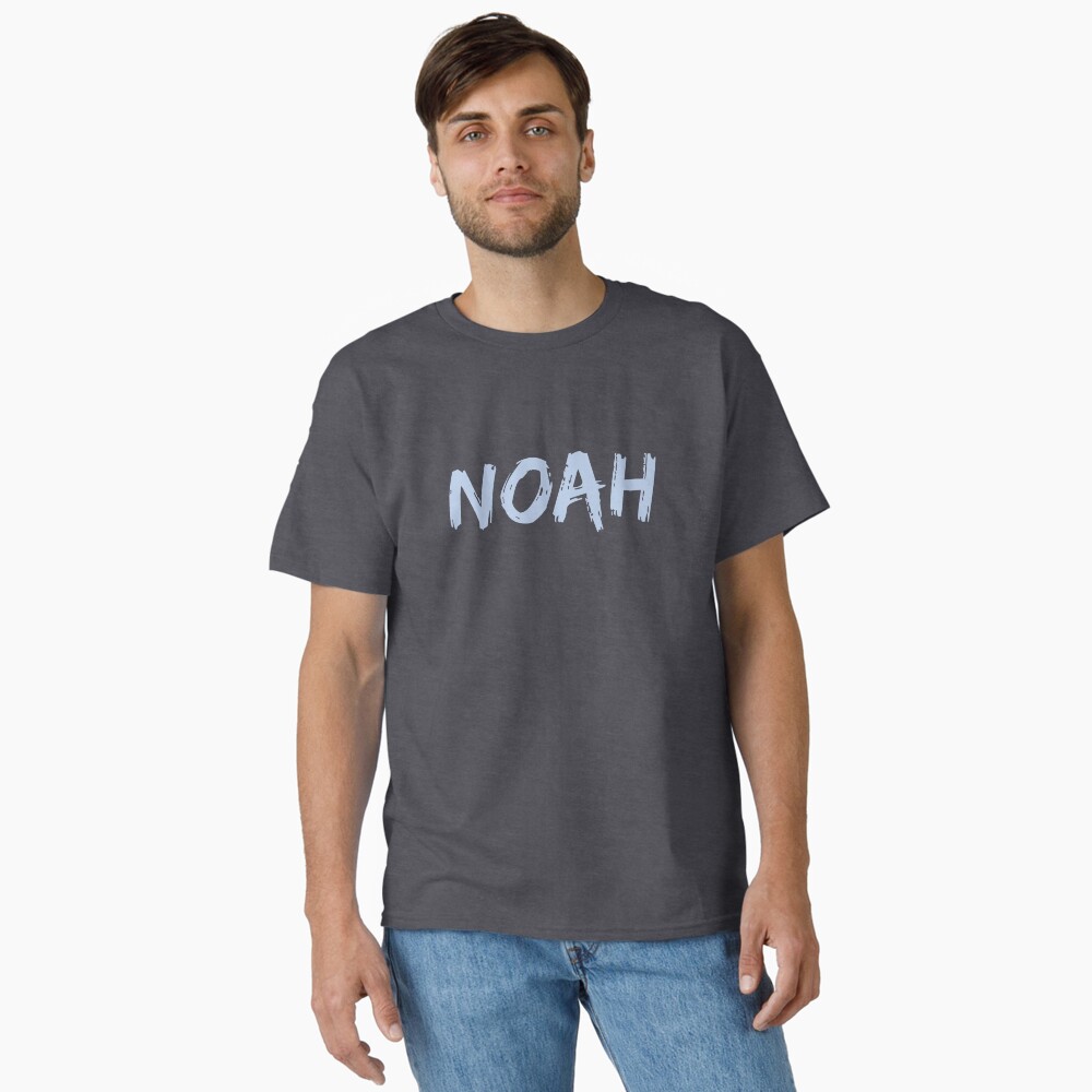"Noah First Name Personalized Blue Grey" Sticker for Sale by ...