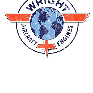 "Wright Aircraft Engines Vintage Retro Aviation " Sticker for Sale by ...