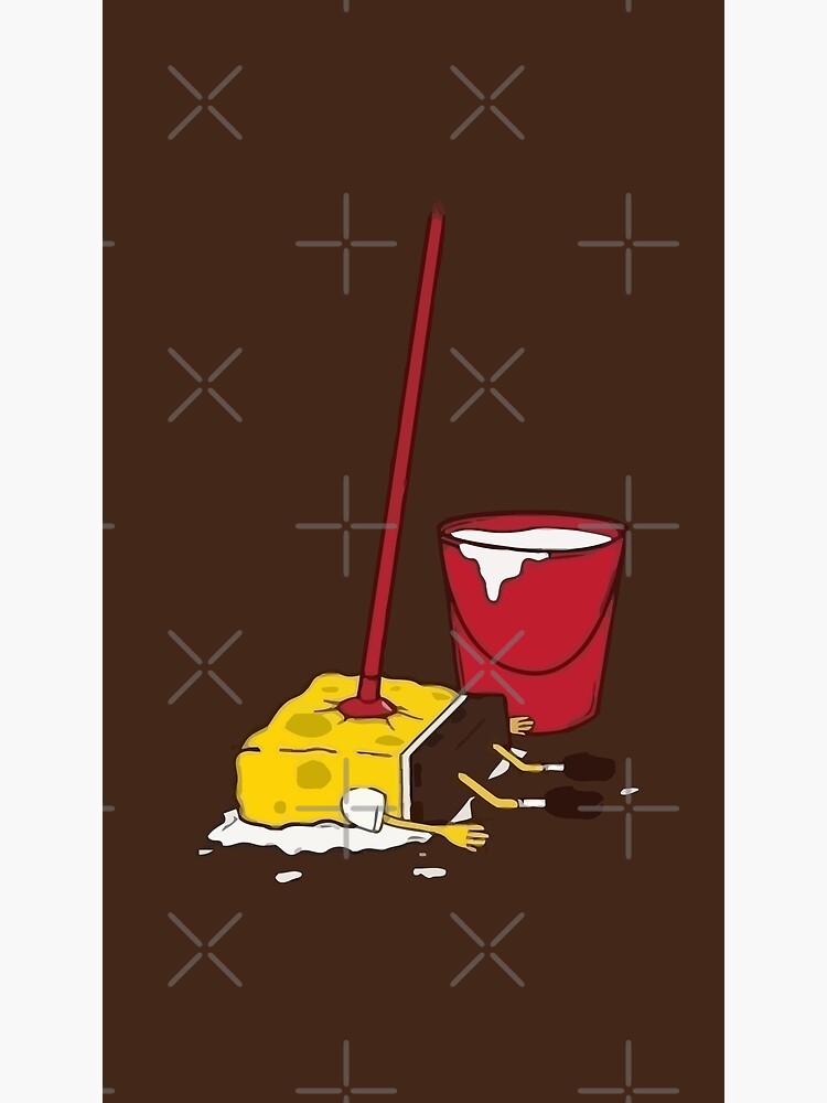 "sponge bob mop" Poster for Sale by Albangirault | Redbubble