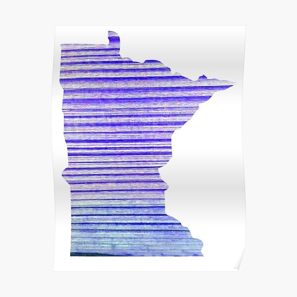 "Blue MN" Poster by codyst | Redbubble