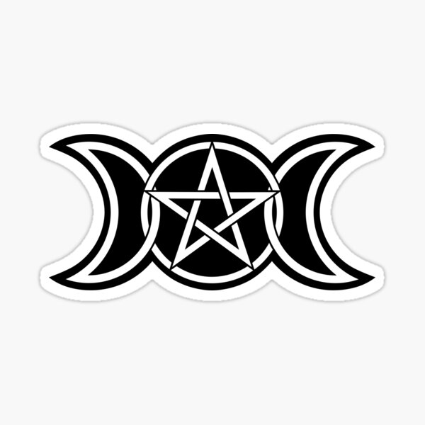 Triple Moon Goddess Stickers | Redbubble