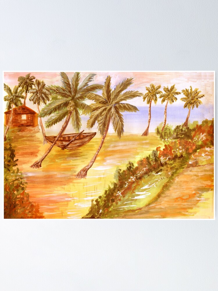 "Monsoon sunrise in Kerala" Poster by tek5-MAJ | Redbubble