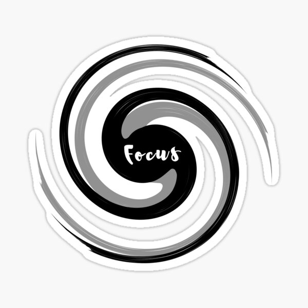 "Focus" Sticker by TheaDesign | Redbubble