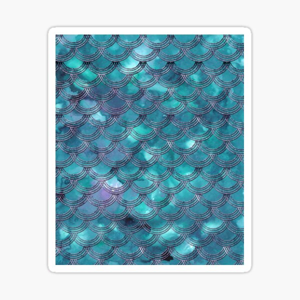 "Teal Purple Mermaid Scales Glam #1 (Faux Glitter) #shiny #decor #art ...