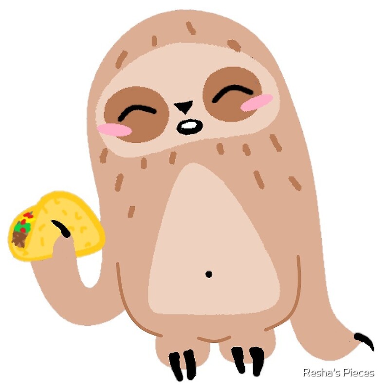 "Sloth boi" by Resha's Pieces | Redbubble