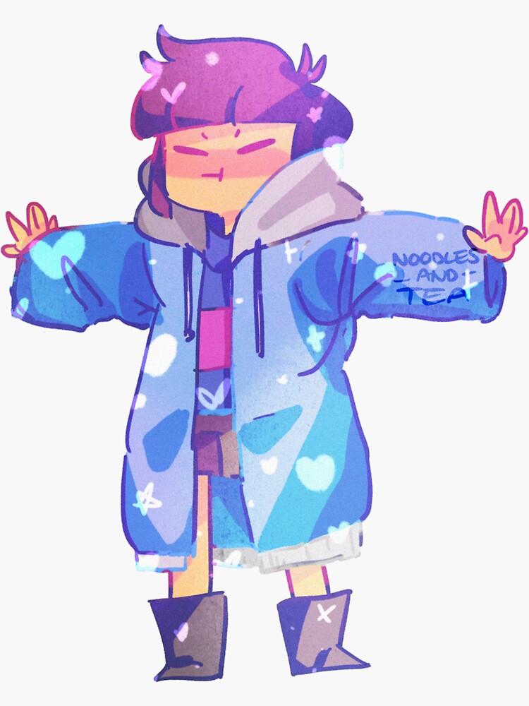 "Frisk the skeleton " Sticker for Sale by Noodles-and-tea | Redbubble