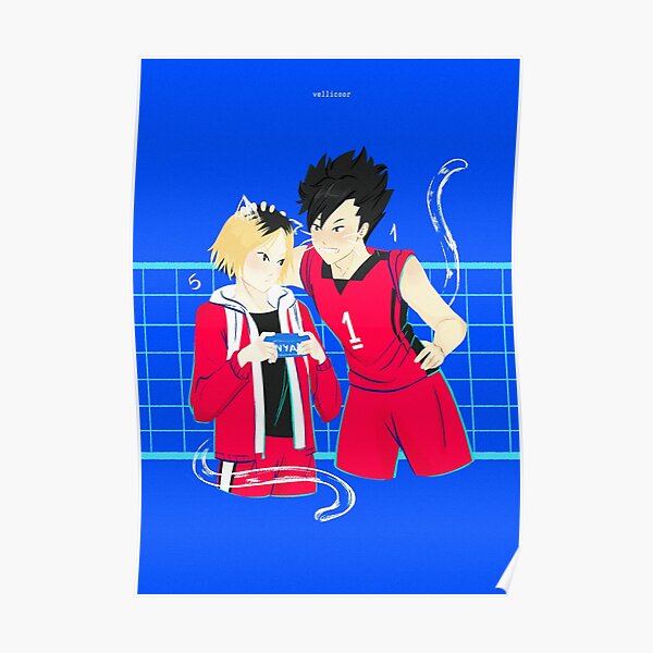 "kuroo & kenma" Poster by vellicor | Redbubble