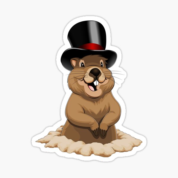 "Groundhog" Sticker for Sale by Bendthetrend | Redbubble