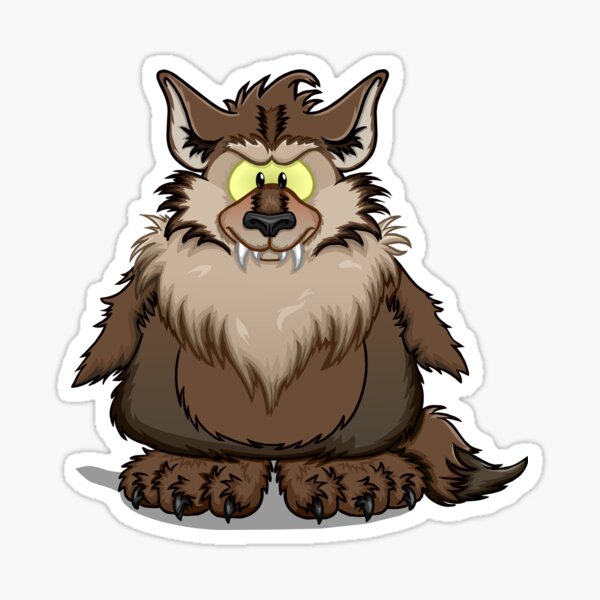 "puppy werewolf" Sticker for Sale by zanyxy | Redbubble