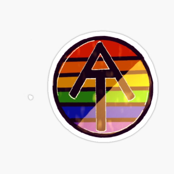 "Rainbow Appalachian Trail Logo" Sticker for Sale by ArtRoze | Redbubble