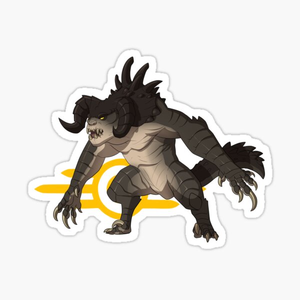 "Deathclaw CC" Sticker by GatesOfTartarus | Redbubble