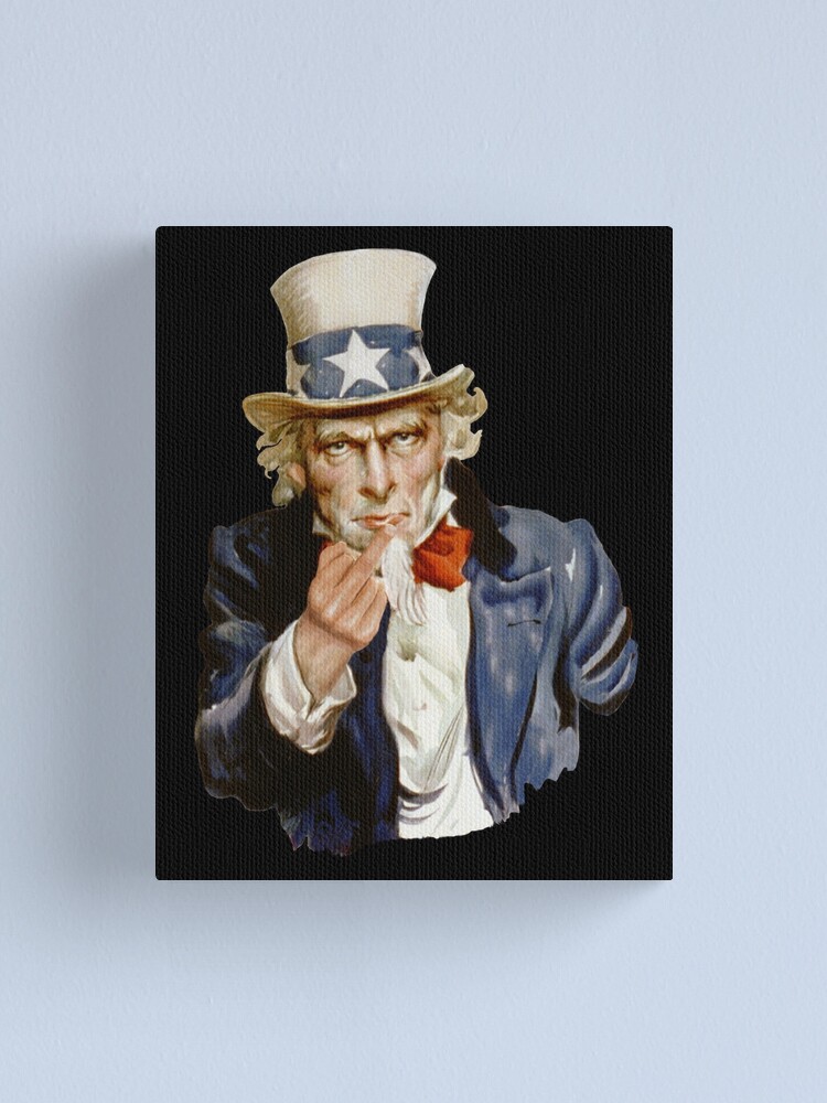 Uncle Sam Middle Finger Poster