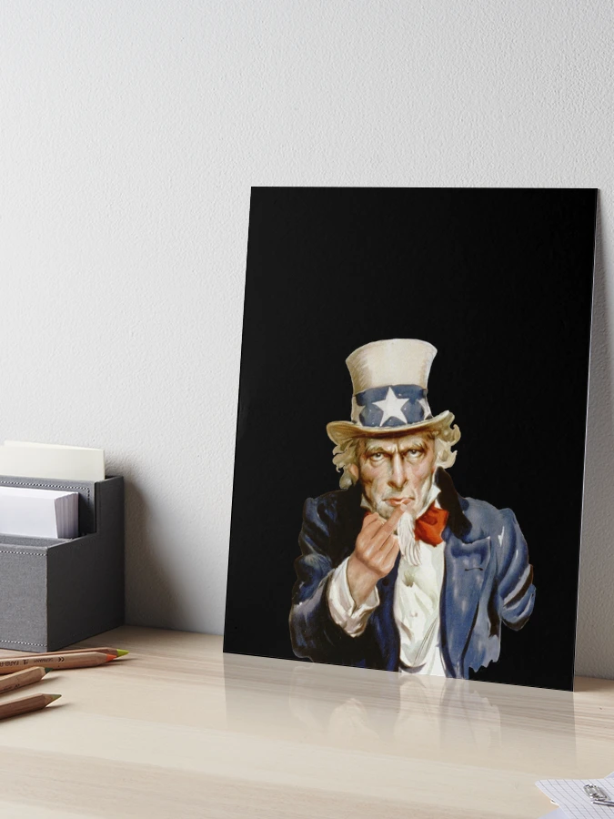Uncle Sam Middle Finger Poster