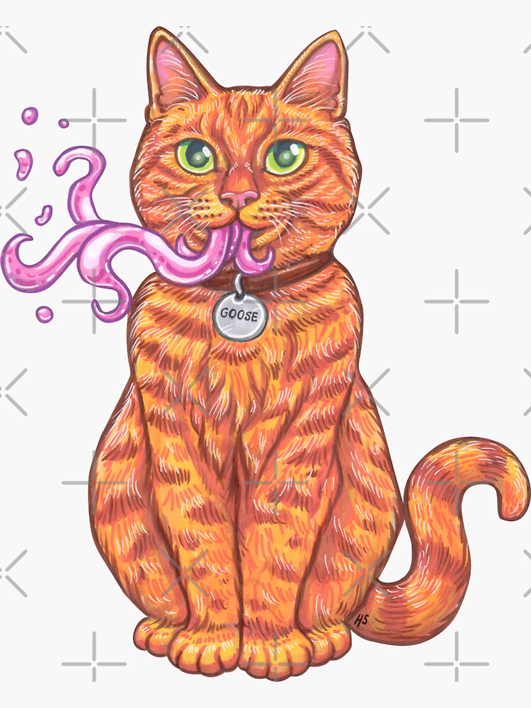 "My Other Cat is a Flerken" Sticker for Sale by helenasia | Redbubble