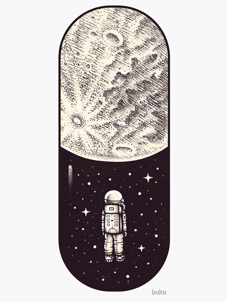 "Space Capsule" Sticker for Sale by buko | Redbubble