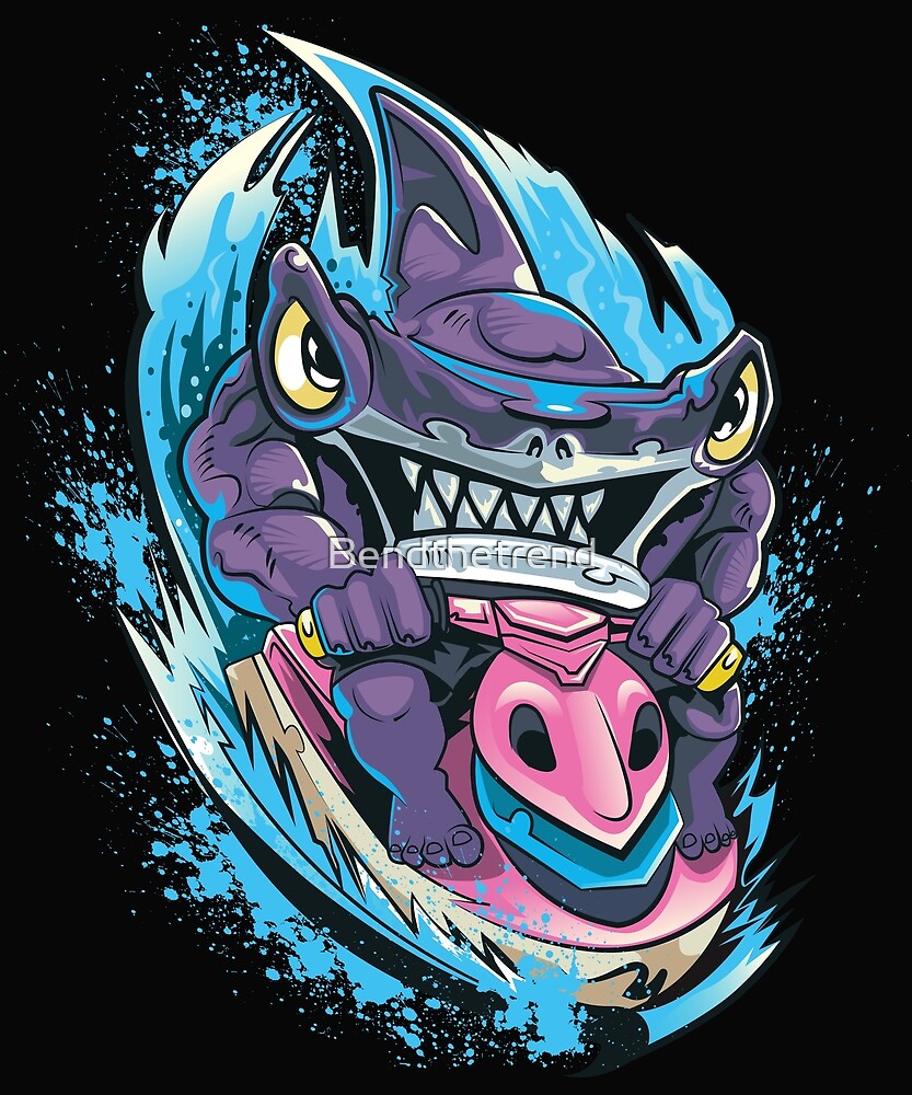 "Jet Ski Shark Week" by Bendthetrend | Redbubble