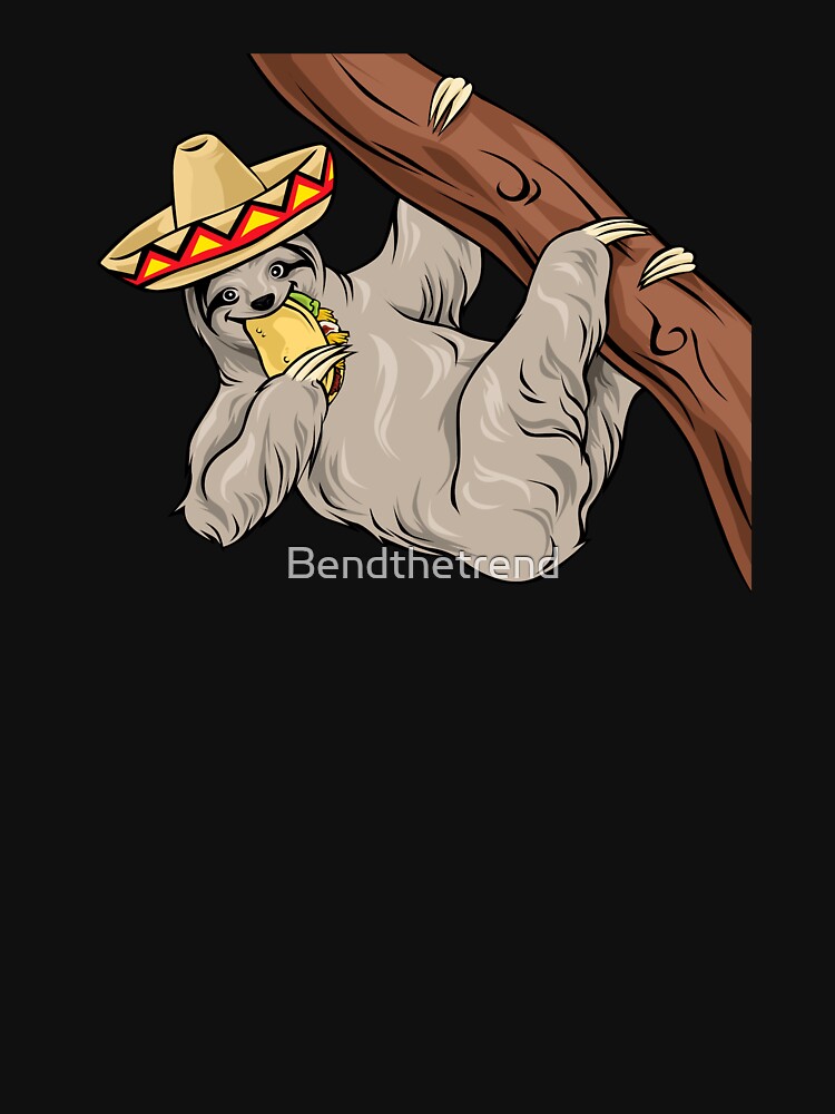 "Cinco De Mayo - Sloth Eating Taco" T-shirt for Sale by Bendthetrend ...