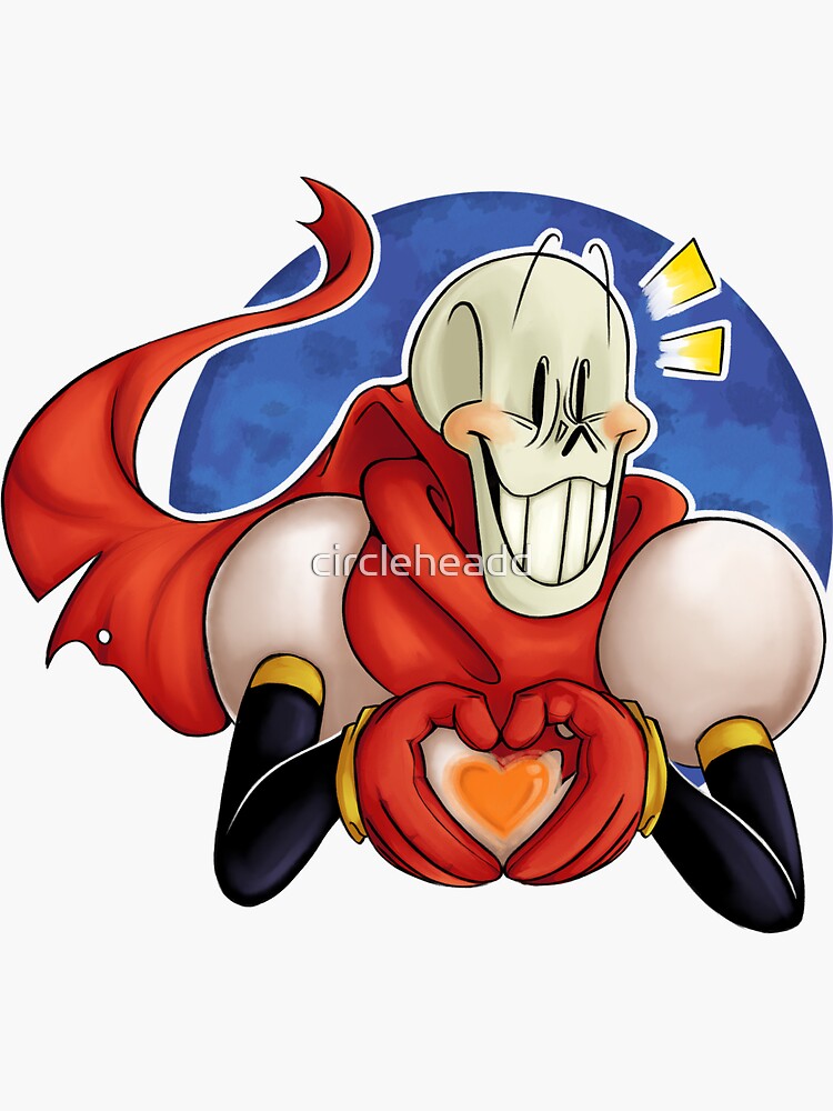 "PAPYRUS!!!!!!!!" Sticker for Sale by circleheadd | Redbubble