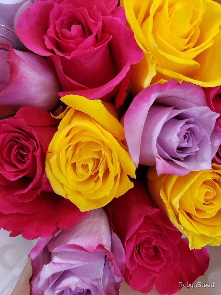 Multicolor Roses Premium Matte Vertical Poster