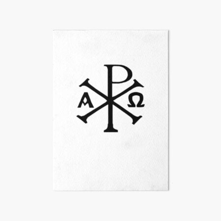 "Chi Rho Alpha Omega" Art Board Print for Sale by kirkandanali | Redbubble